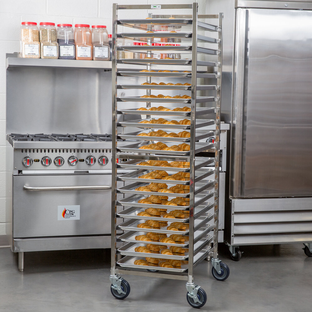 Regency 20 Pan End Load Stainless Steel Bun / Sheet Pan Rack - Assembled