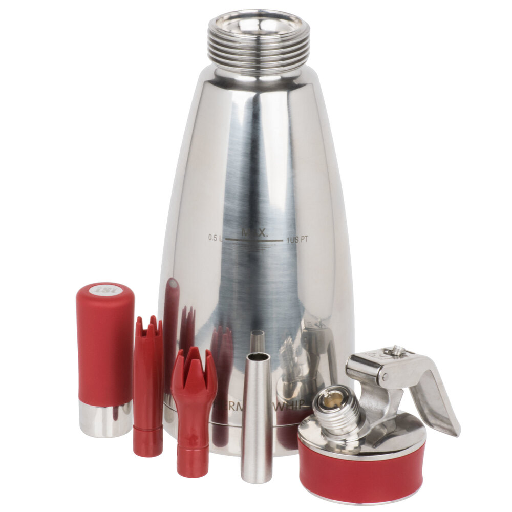 iSi 180101 Thermo Whip Stainless Steel Whipped Cream Dispenser - .5 Liter