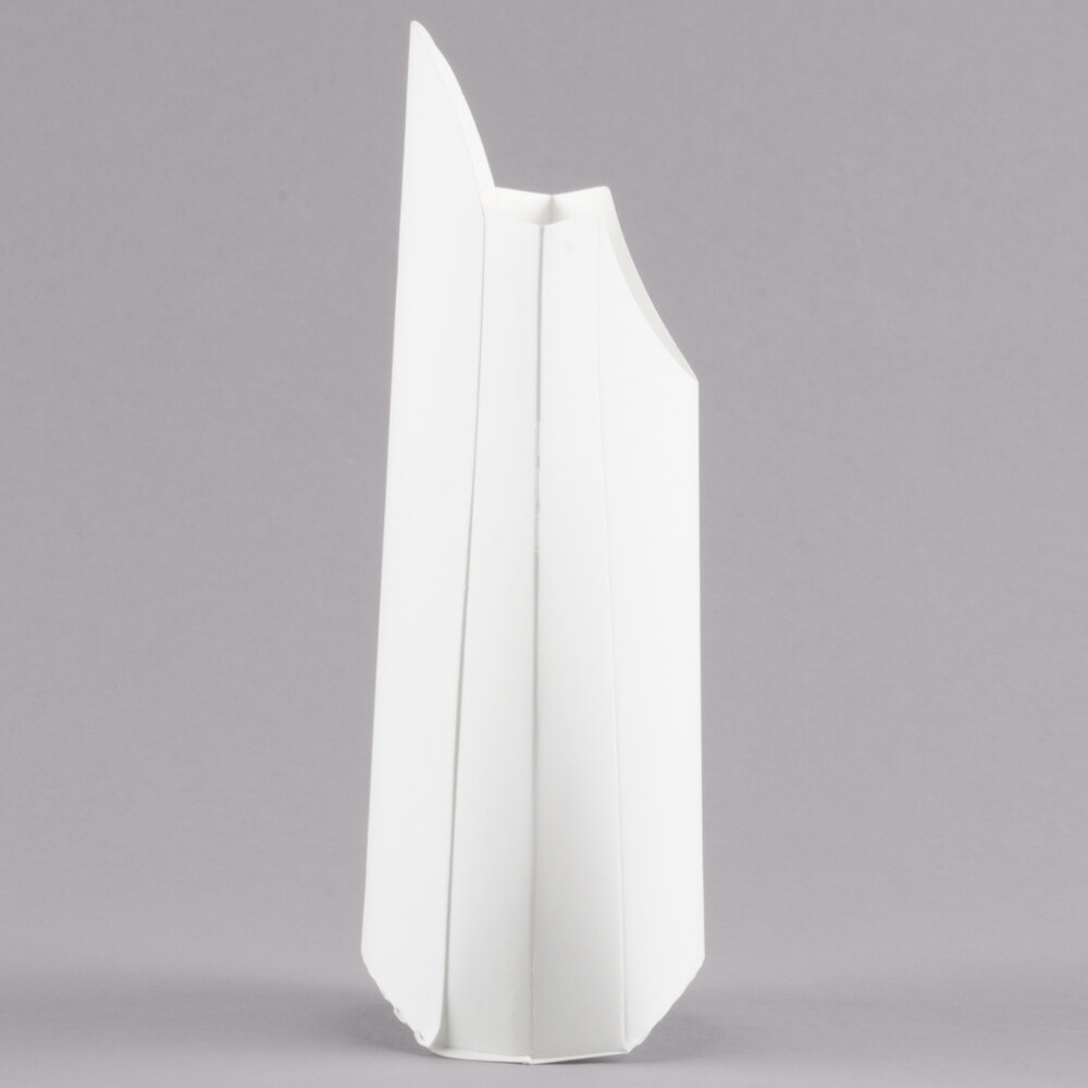 Choice 7.5 oz. Large White Paper Scoop / Tray - 50/Pack