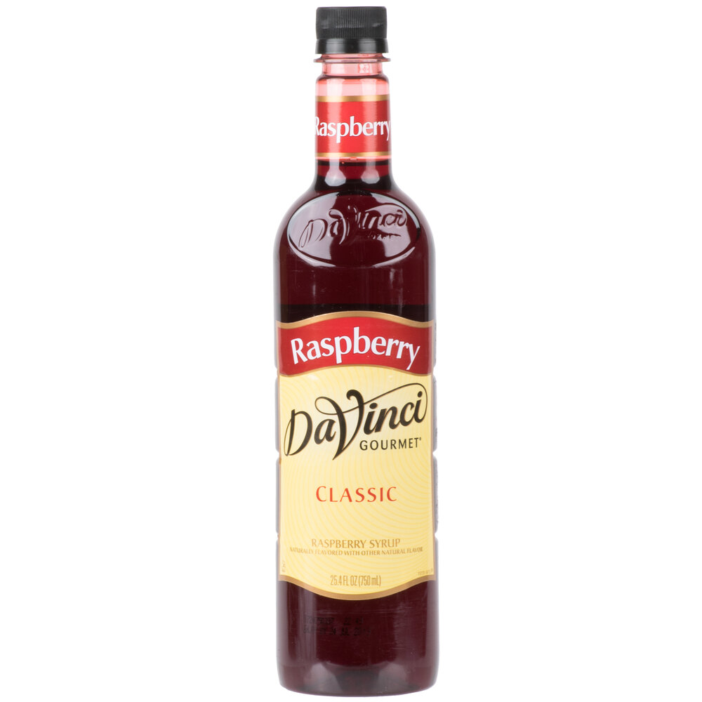 DaVinci Gourmet 750 mL Classic Raspberry Flavoring / Fruit Syrup