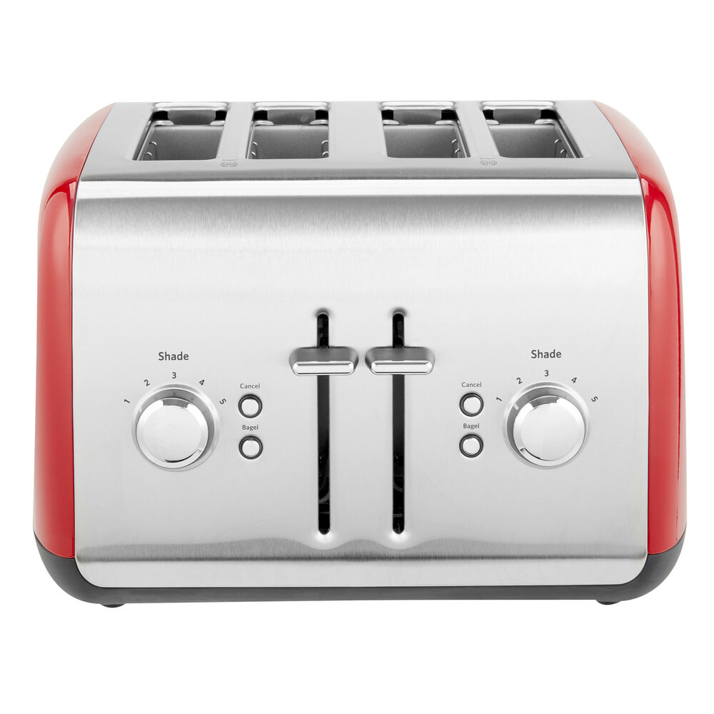 KitchenAid KMT4115ER Empire Red Four Slice Toaster with Manual Lift