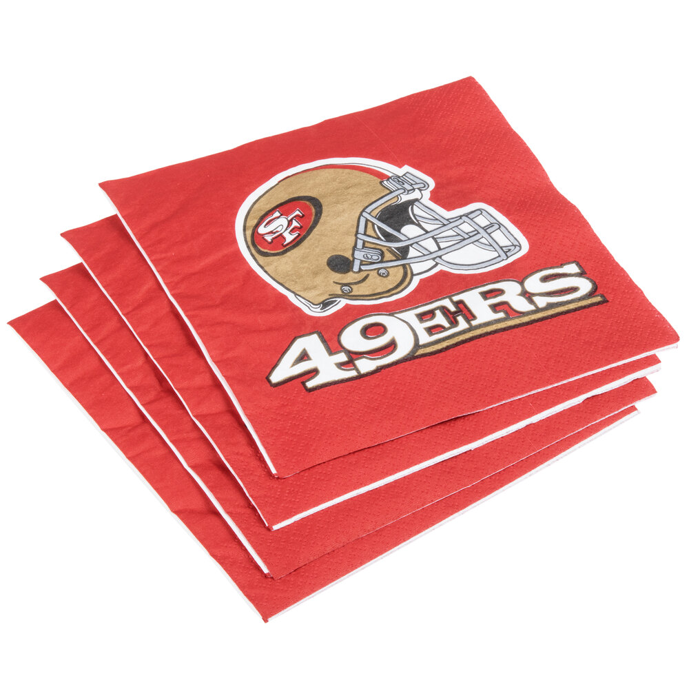 Creative Converting 669527 San Francisco 49ers 2-Ply Luncheon Napkin ...
