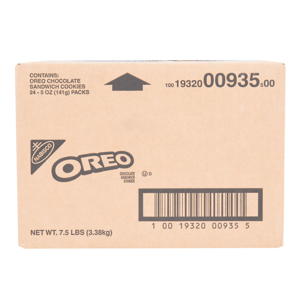 Nabisco Whole Oreo Cookies 5 oz. Sleeve - 24/Case