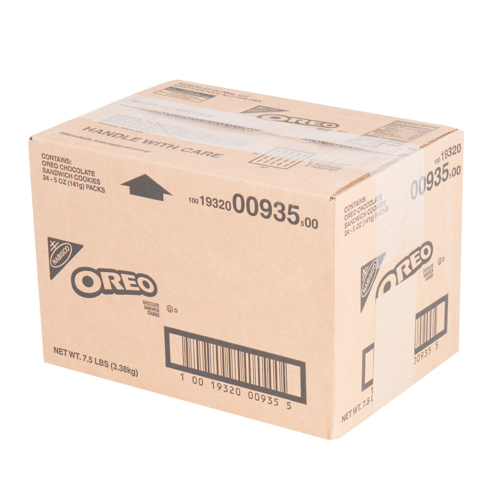 Nabisco Whole Oreo Cookies 5 oz. Sleeve - 24/Case