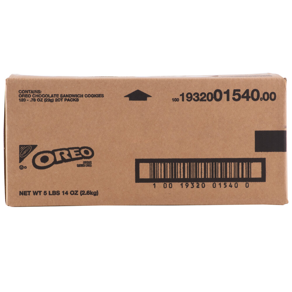 Nabisco 2 Count (.78 oz.) Oreo Cookie Snack Pack - 120/Case