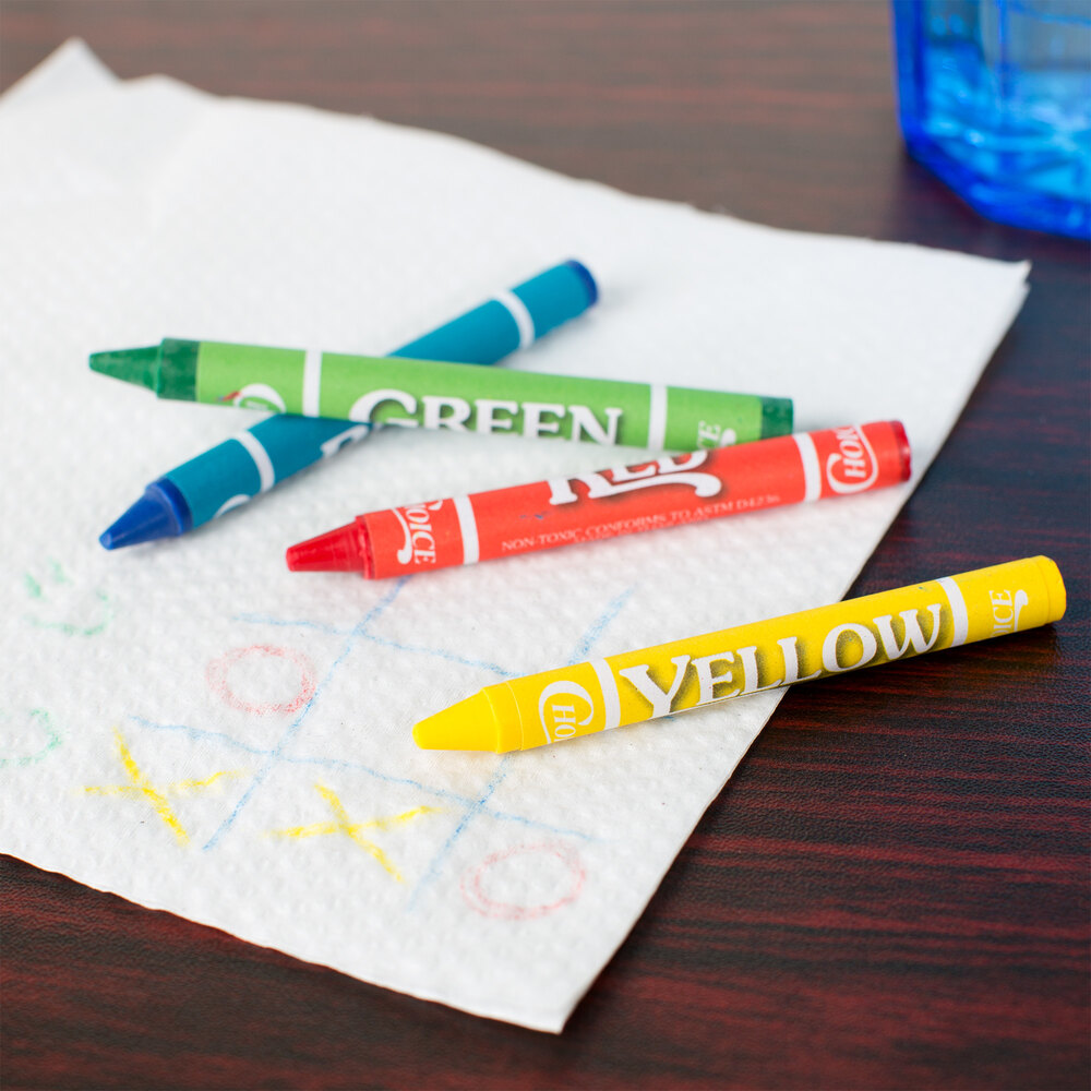 Choice 4 Pack Kids Restaurant Crayons - 1000/Case