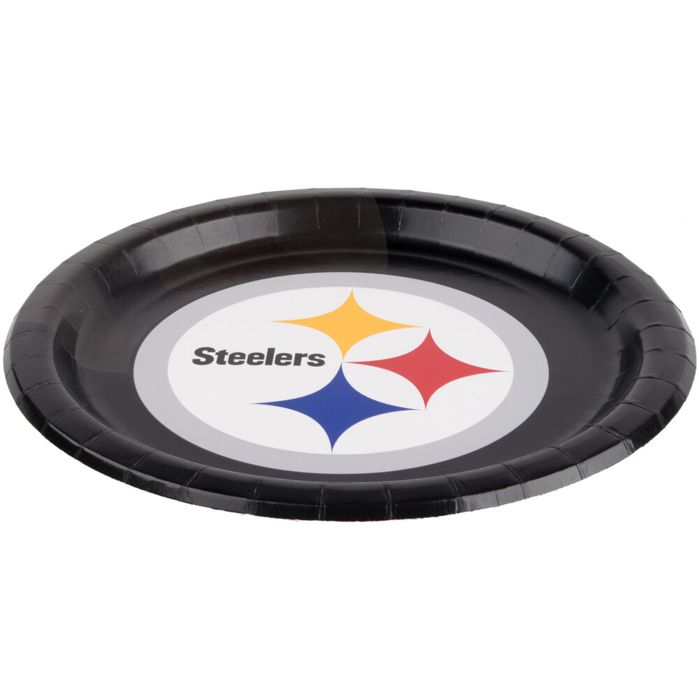 Creative Converting 429525 Pittsburgh Steelers 9" Paper Dinner Plate ...