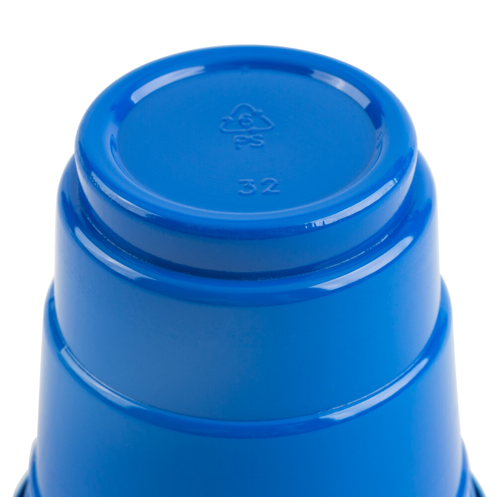 Choice 2 oz. Blue Plastic Shot Cup - 1000/Case