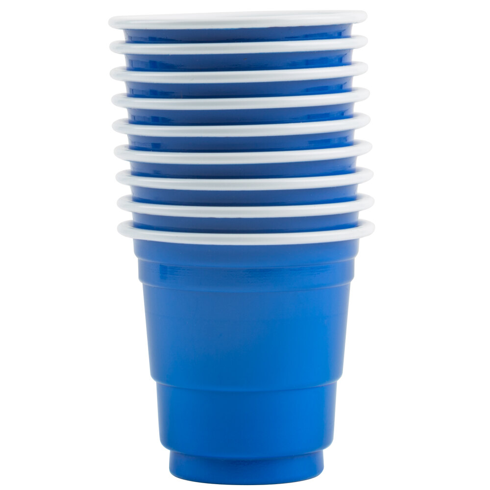 Choice 2 oz. Blue Plastic Shot Cup - 1000/Case