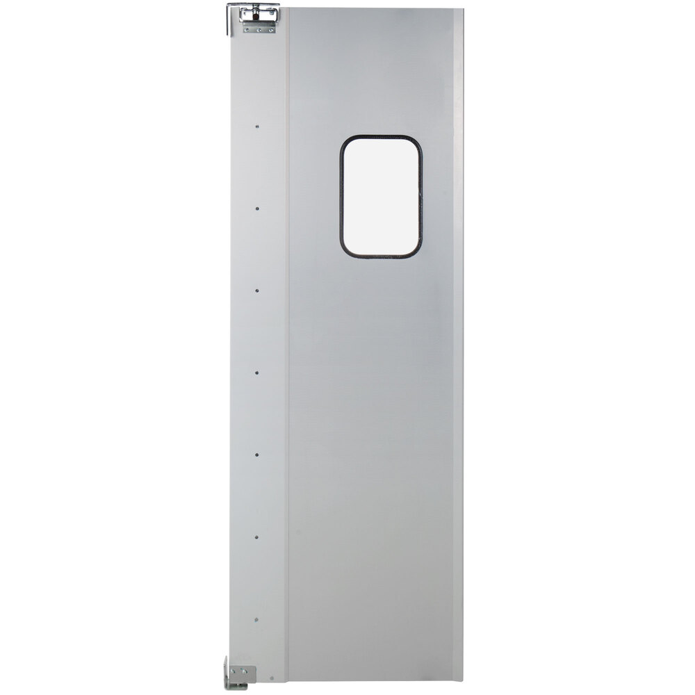 Regency Single Aluminum Swinging Traffic Door with 9" x 14" Window - 30 ...