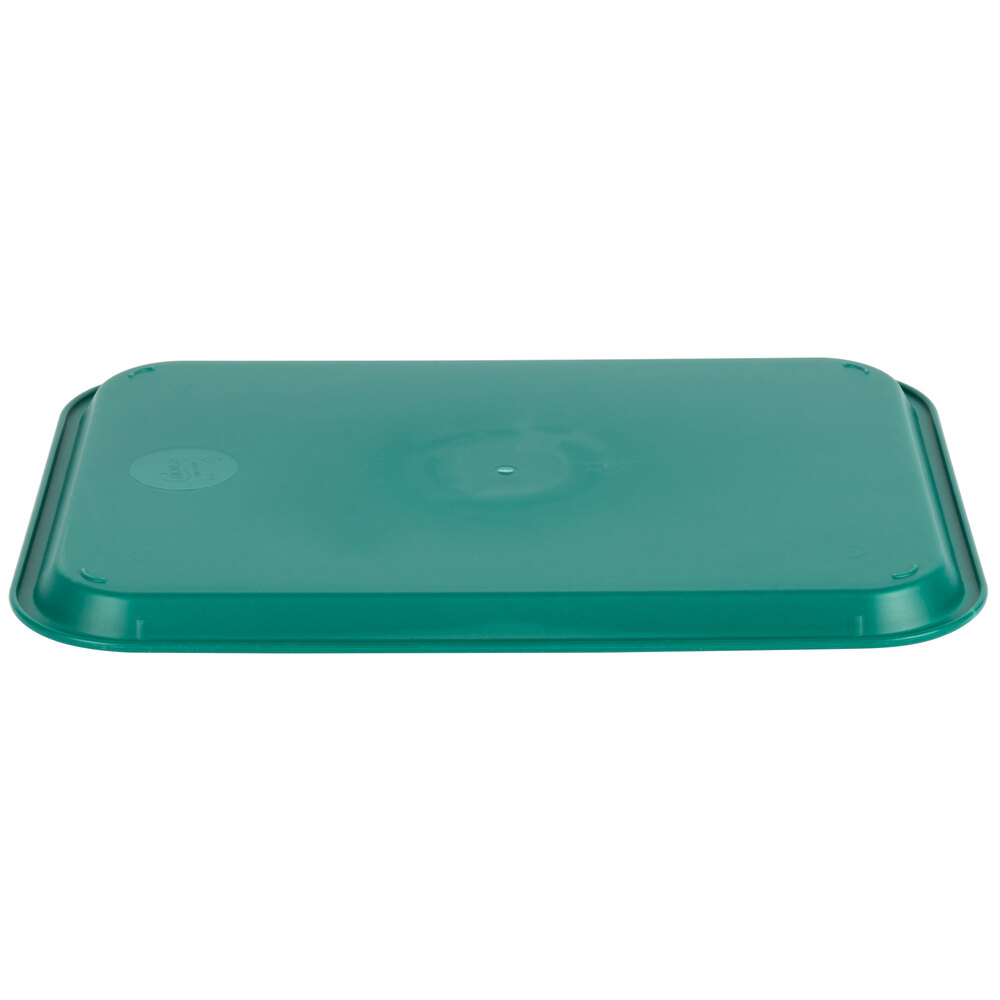 Choice 12" x 16" Teal Plastic Fast Food Tray - 12/Pack