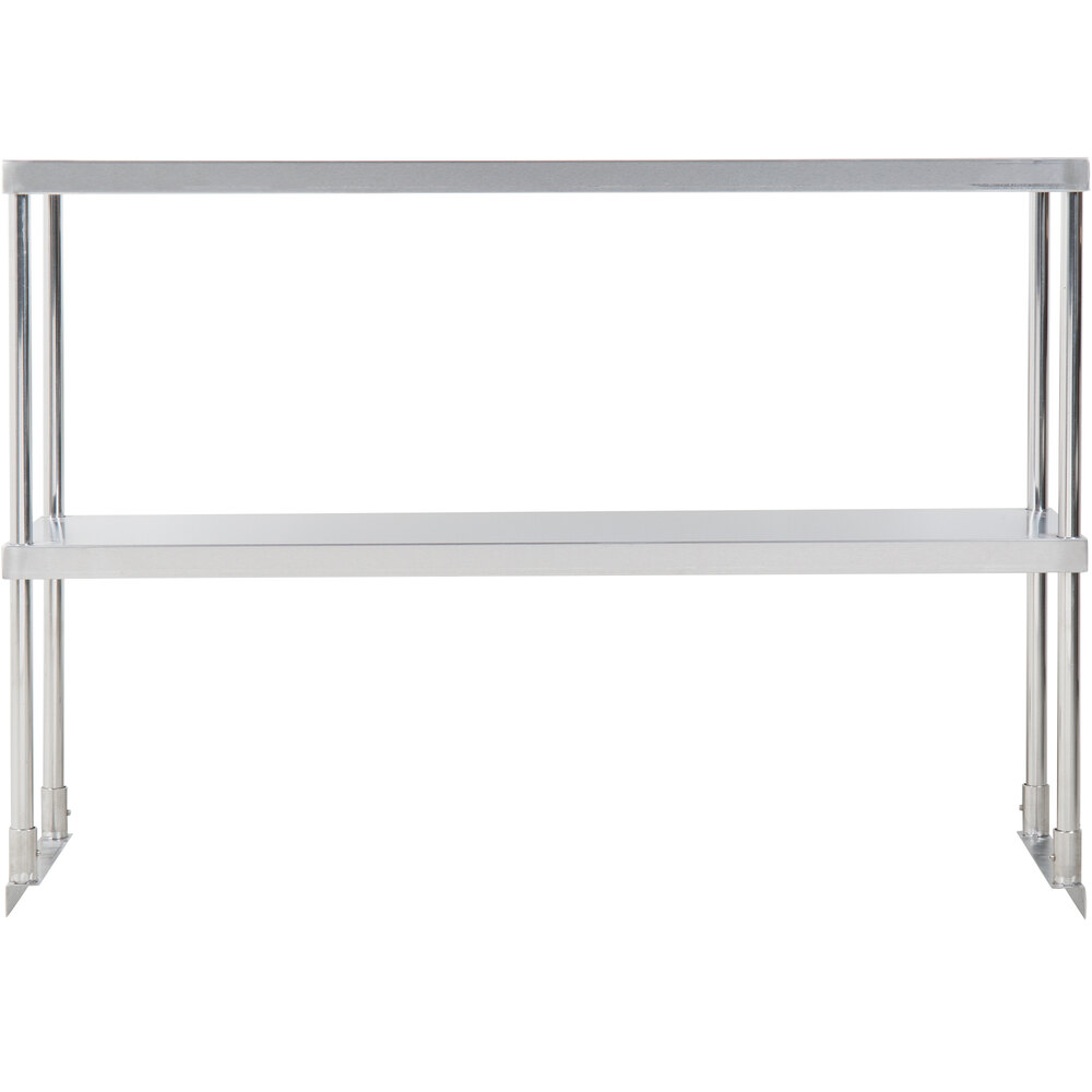 Avantco 178SSDOS4812 Stainless Steel Double Deck Overshelf - 12" x 48"