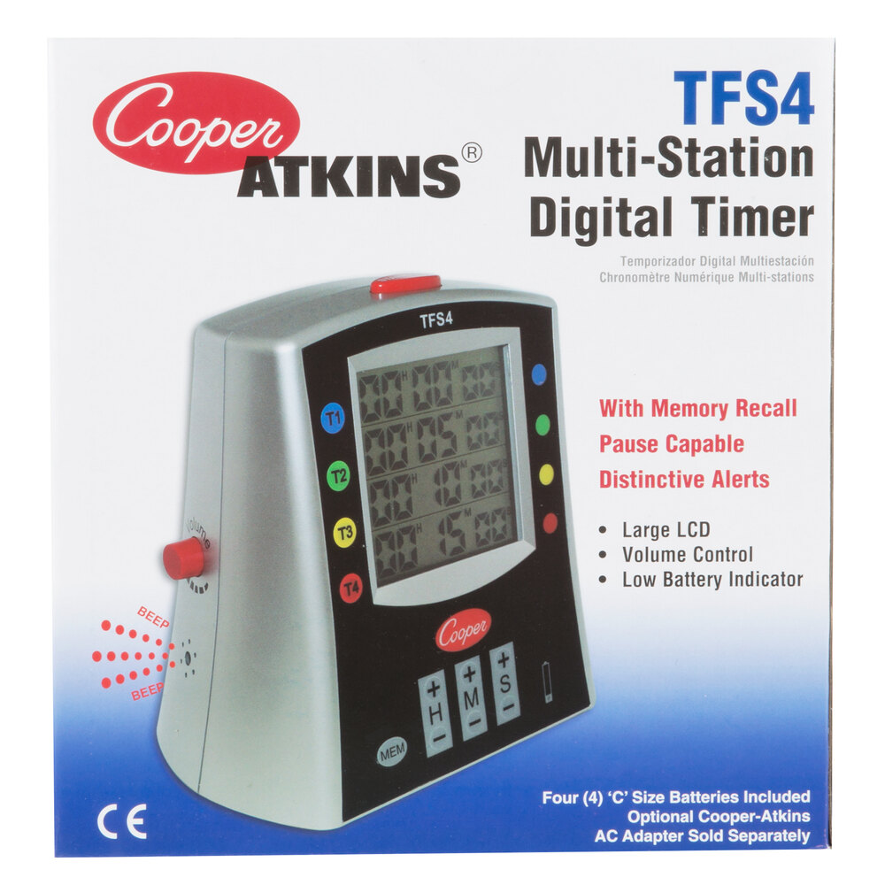 Cooper-Atkins TFS4-01 Digital Kitchen Timer - WebstaurantStore