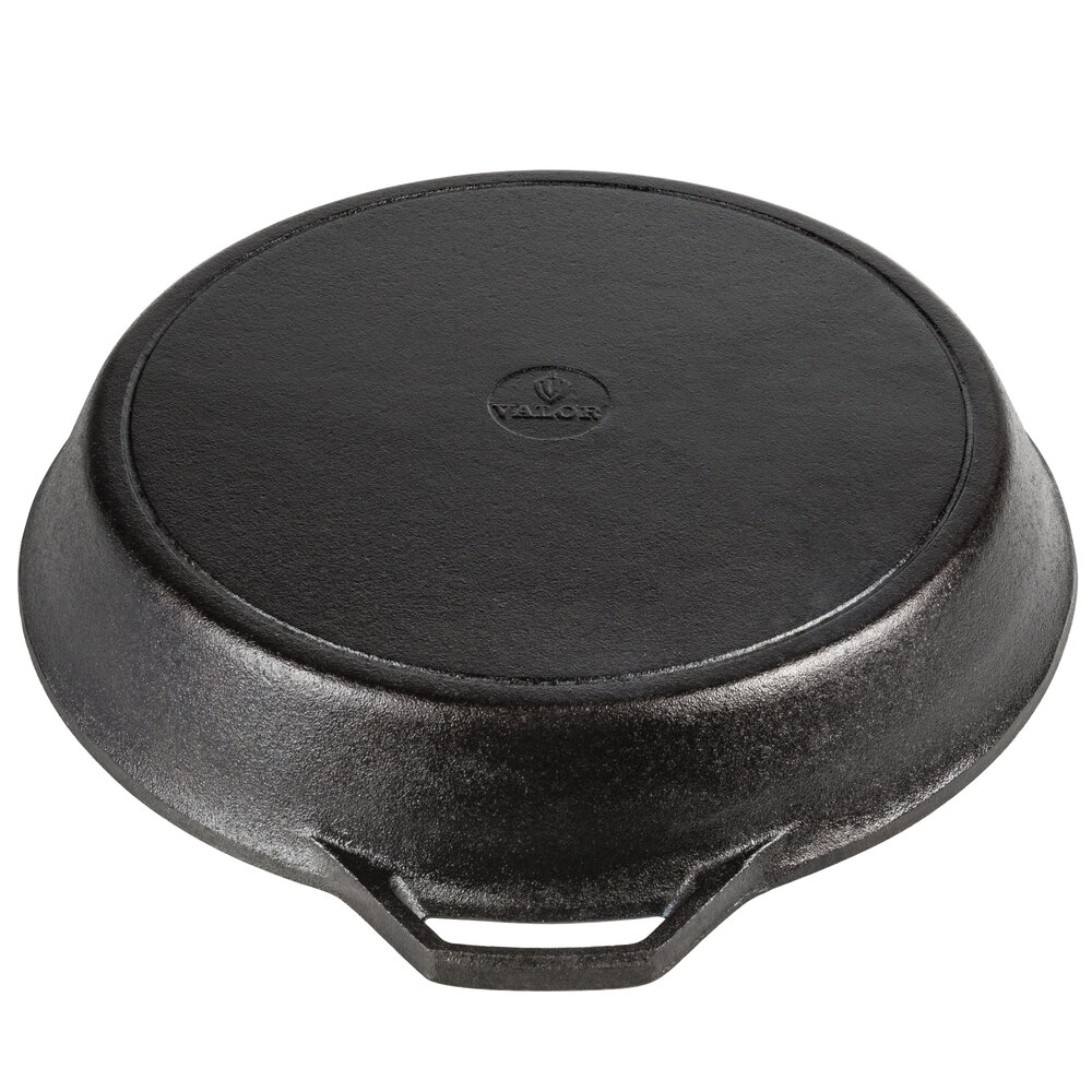 Valor 17" Pre-Seasoned Cast Iron Skillet with Dual Handles