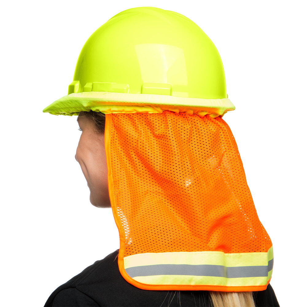 Duo Safety Hi-Vis Green Cap Style Hard Hat with 4-Point Ratchet Suspension