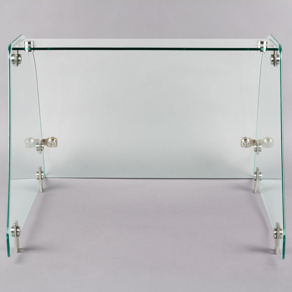 Avantco SNZGD4C Curved Glass Sneeze Guard - 26"