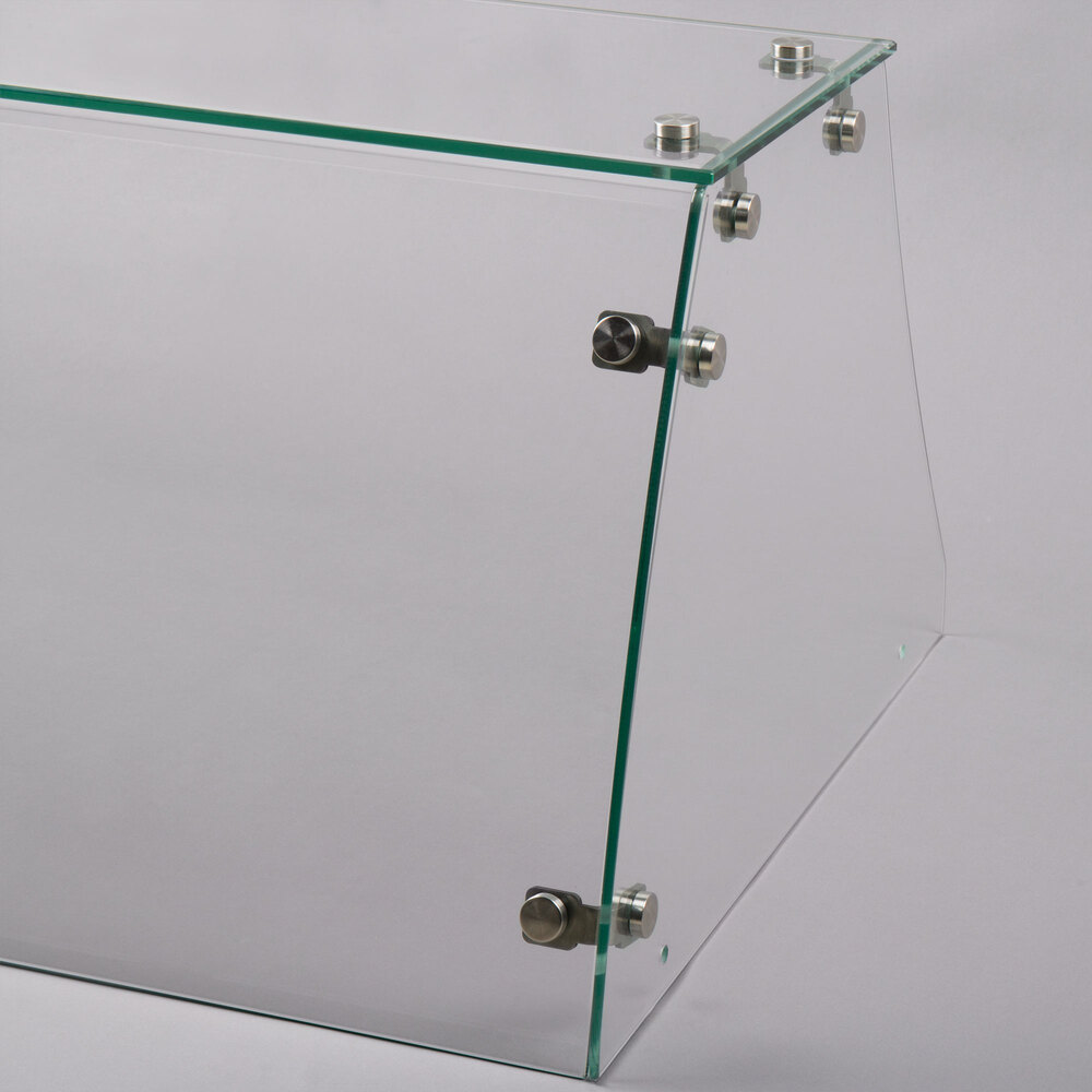 Avantco SNZGD8 Flat Glass Sneeze Guard - 49"