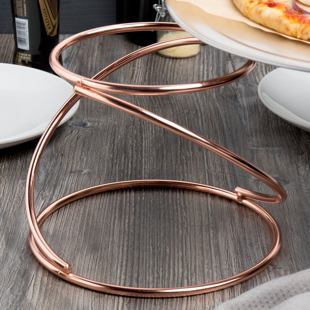 Choice 7" Rose Gold Swirl Metal Display Stand