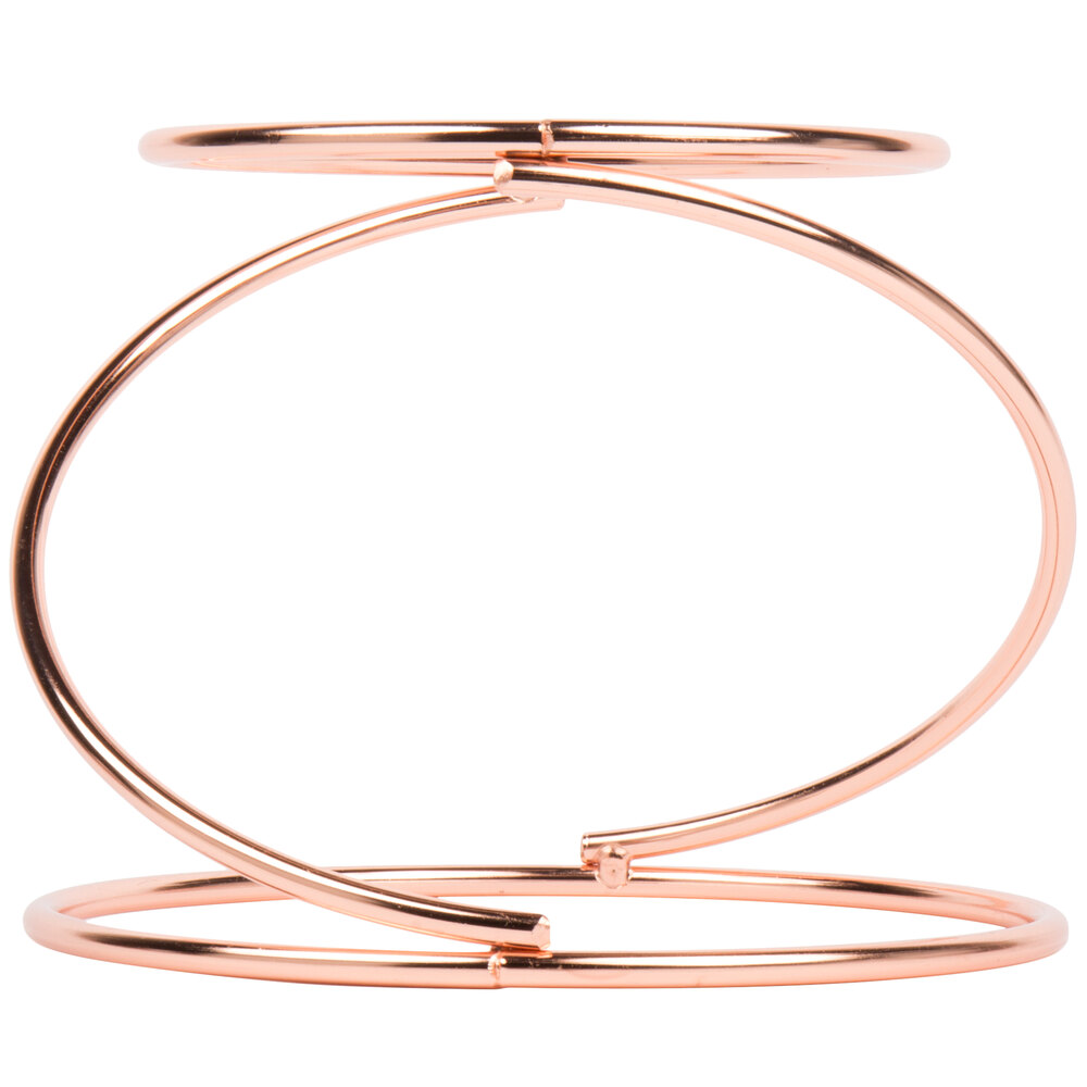 Choice 7" Rose Gold Swirl Metal Display Stand
