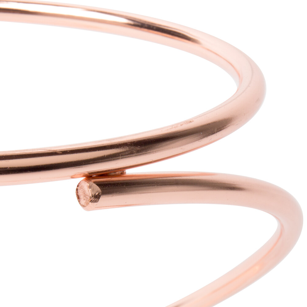 Choice 7" Rose Gold Swirl Metal Display Stand