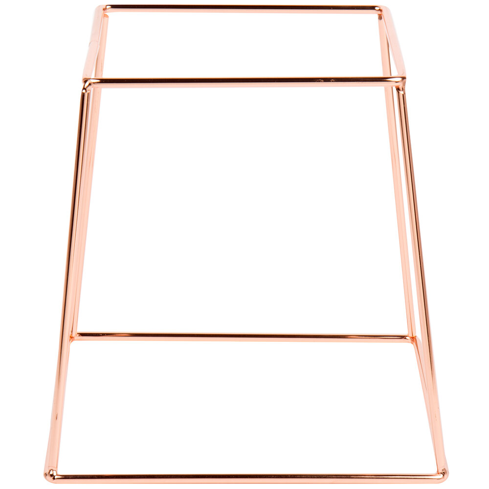 Choice 9" Square Rose Gold Metal Display Stand