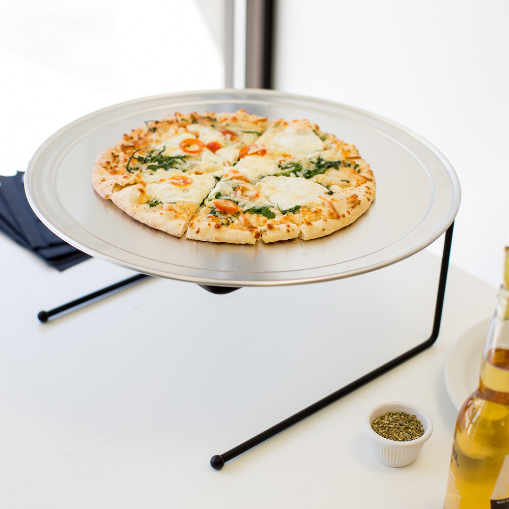 Choice 12" x 12" x 7" Black Metal Pizza Stand