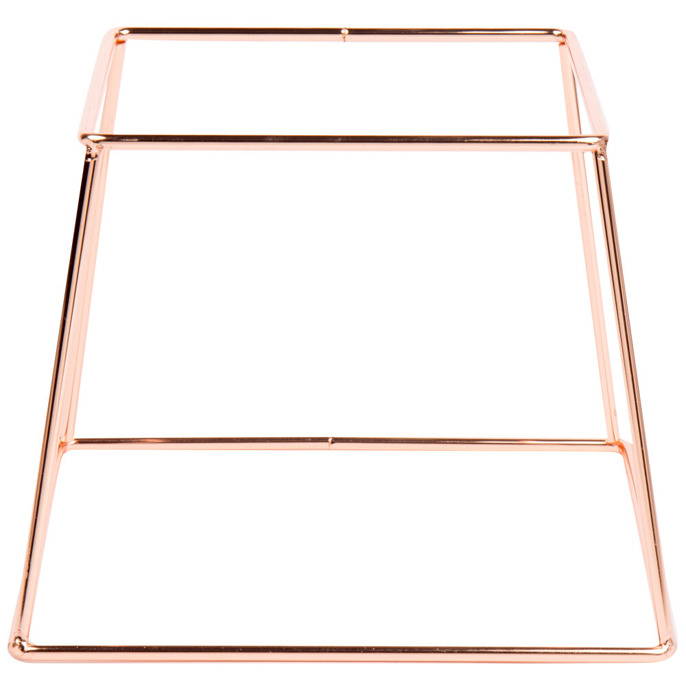 Choice 7" Square Rose Gold Metal Display Stand