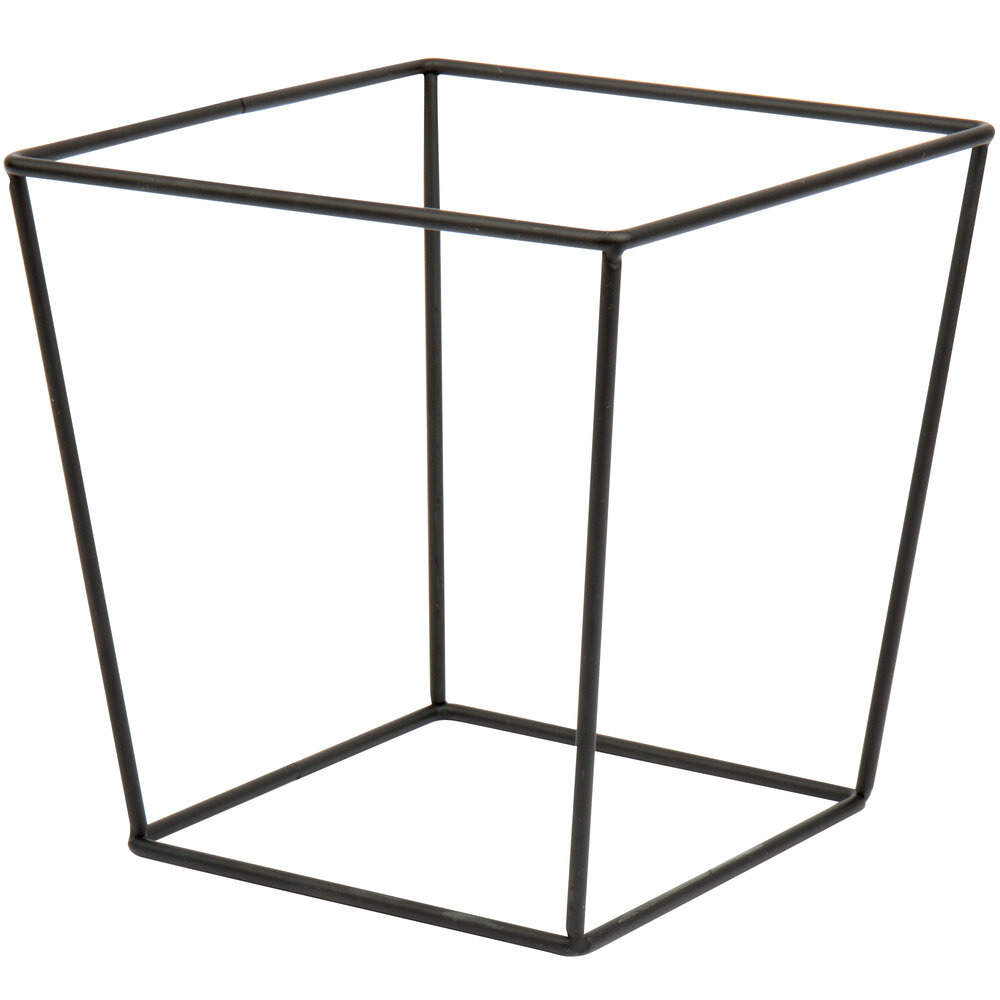 Choice 9" Square Black Metal Display Stand