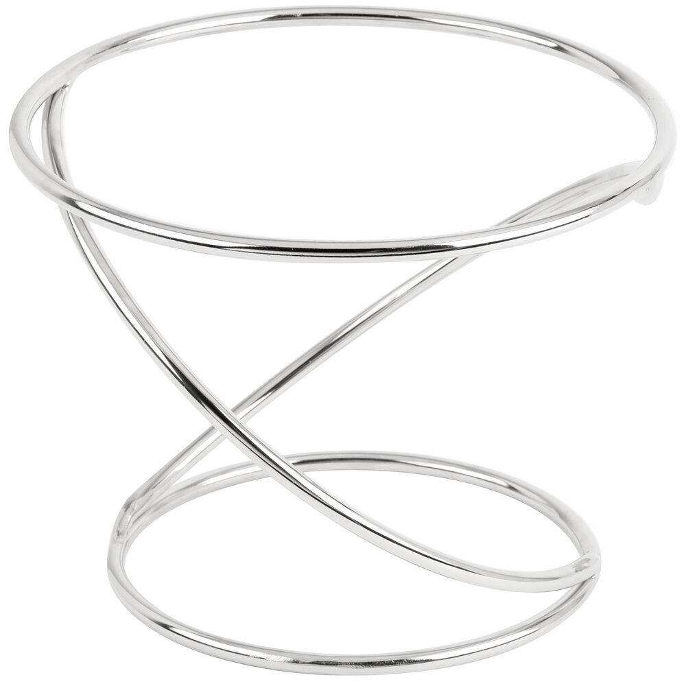 Choice 7" Stainless Steel Swirl Metal Display Stand