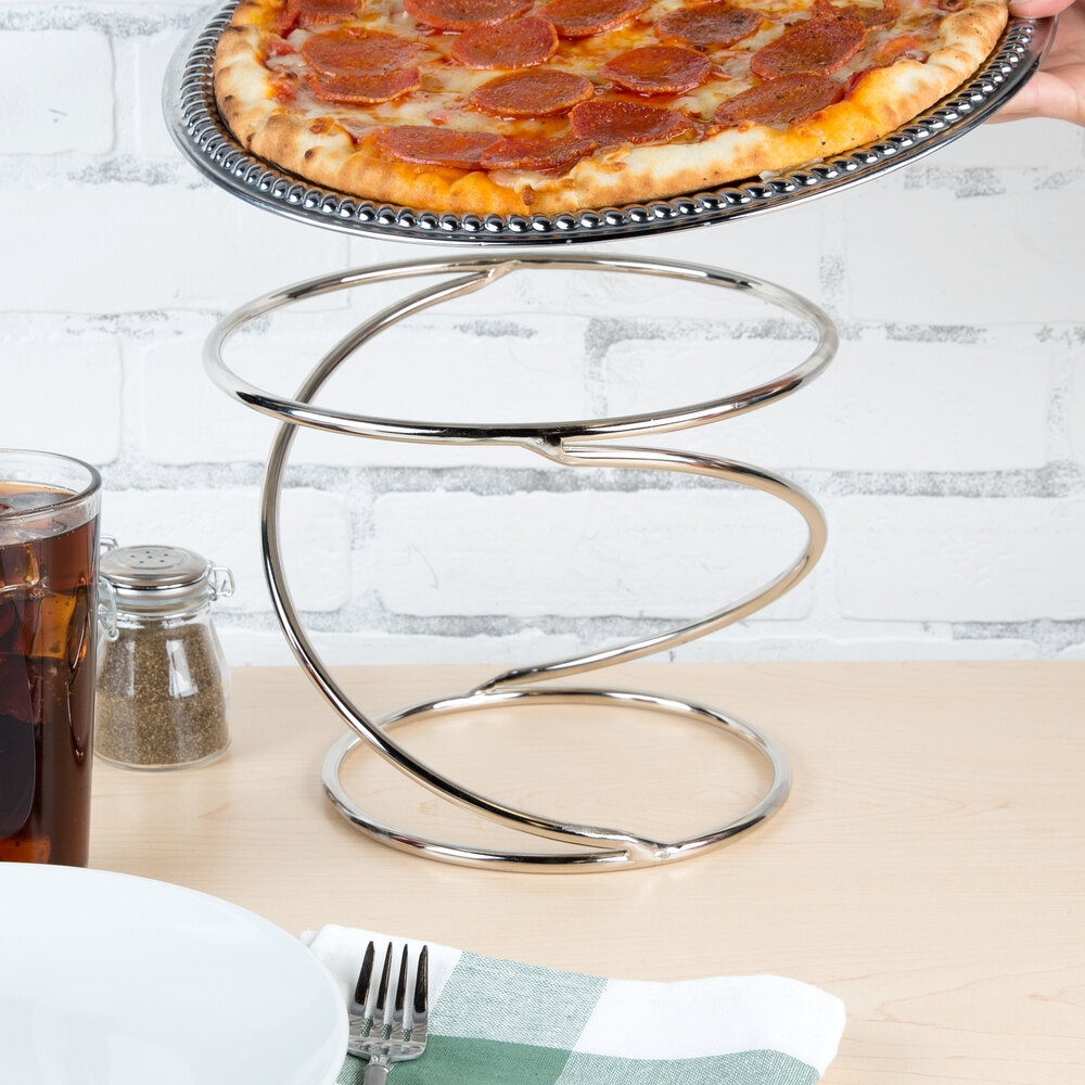 Choice 7" Stainless Steel Swirl Metal Display Stand