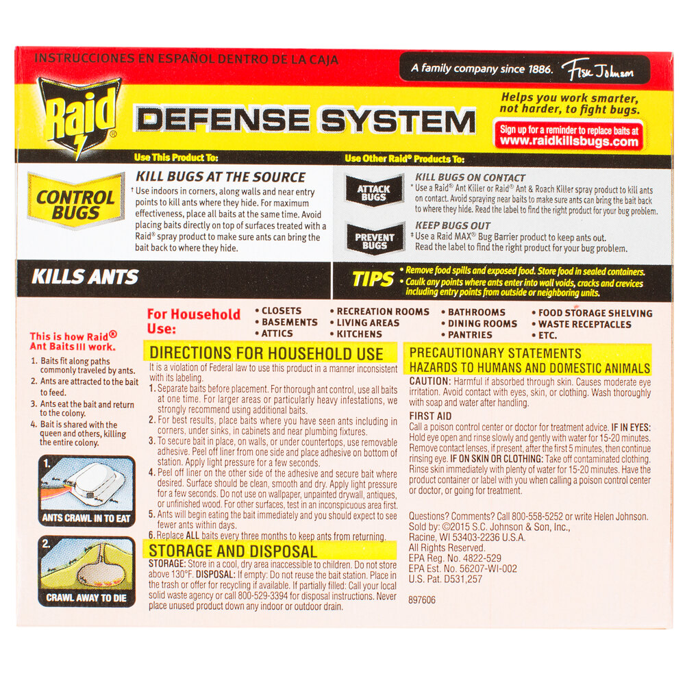 SC Johnson Raid® 697329 8-Count Ant Baits