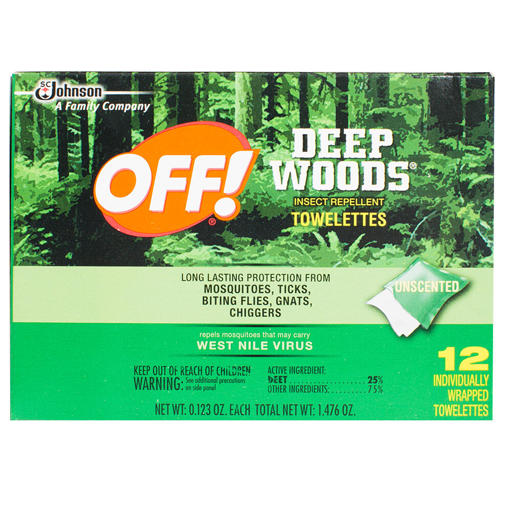 SC Johnson OFF!® 611072 Deep Woods® 12 Count Insect Repellent ...