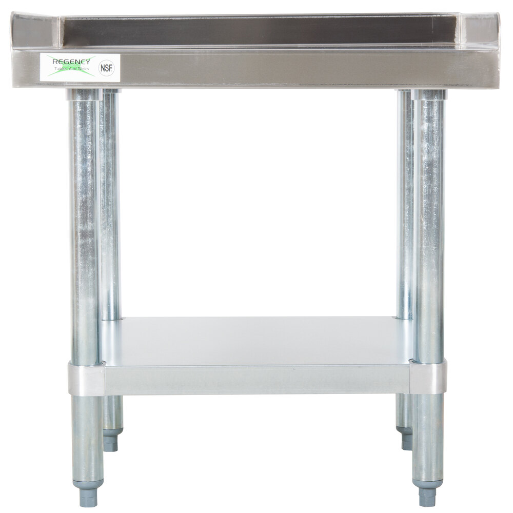 Regency 24" x 30" 16-Gauge Stainless Steel Equipment Stand with ...