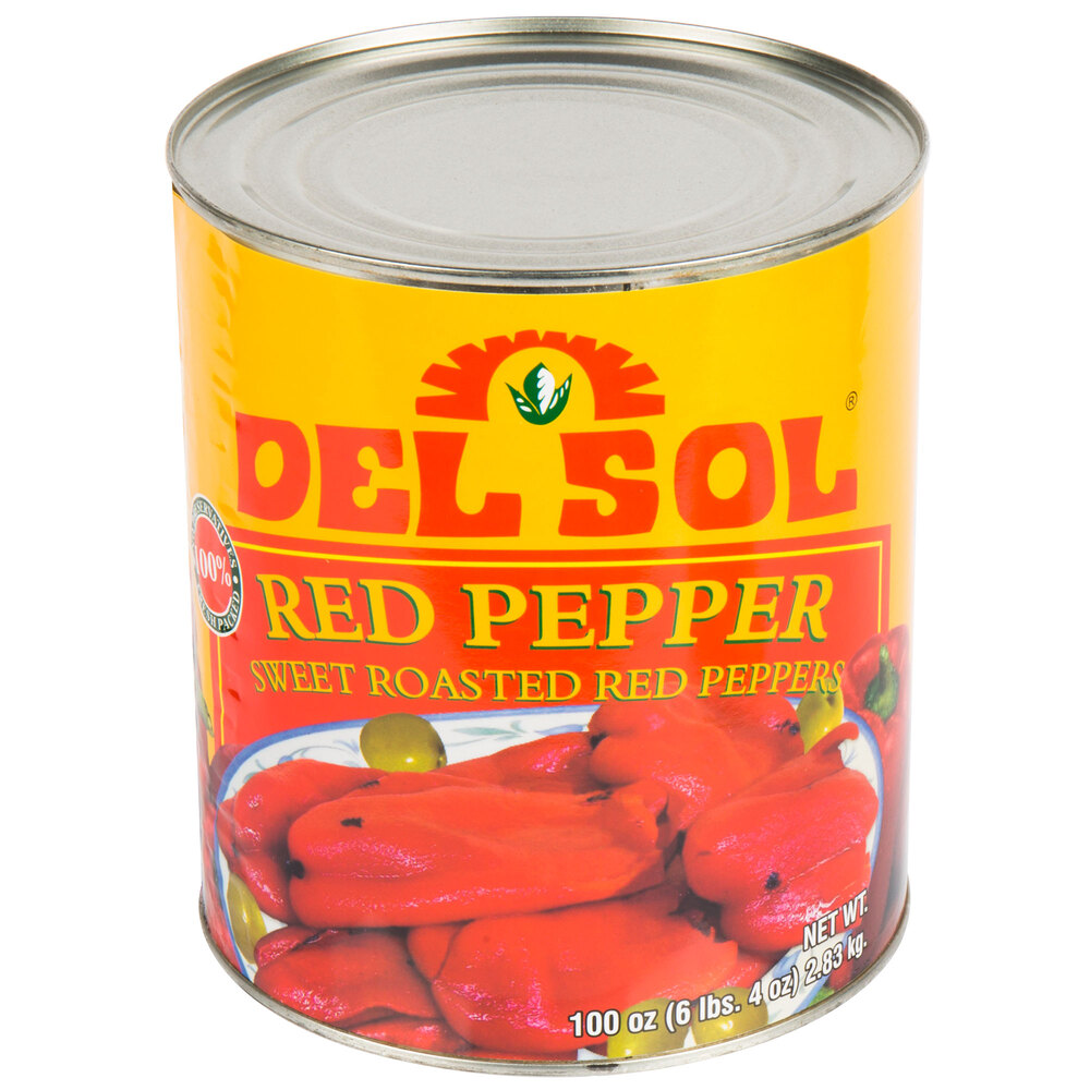 Del Sol #10 Can Sweet Roasted Red Peppers