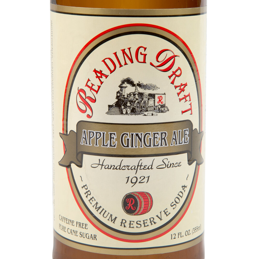 Reading Soda Works 12 oz. Apple Ginger Ale - 12/Case