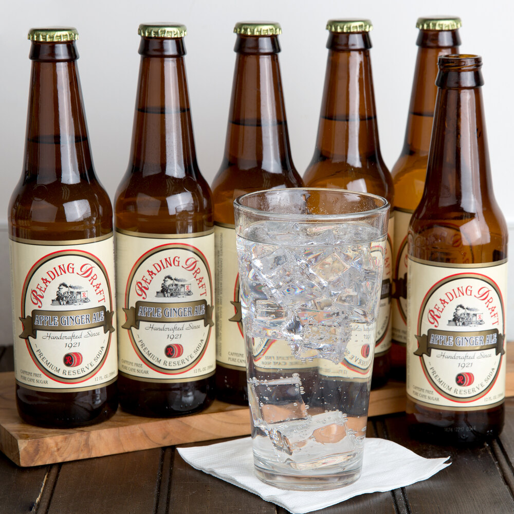 Reading Soda Works 12 oz. Apple Ginger Ale - 12/Case