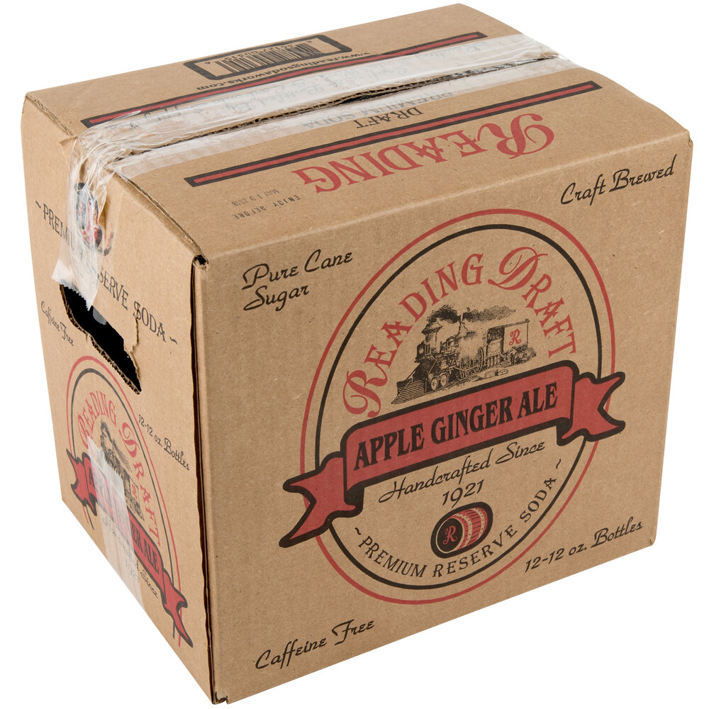 Reading Soda Works 12 oz. Apple Ginger Ale - 12/Case