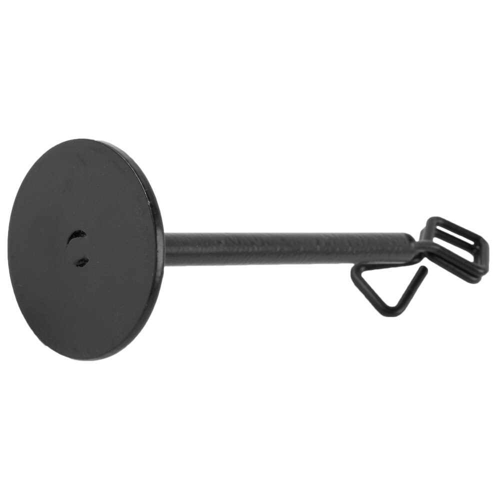 Tablecraft BKC2206 6" Black Metal Menu / Card Holder