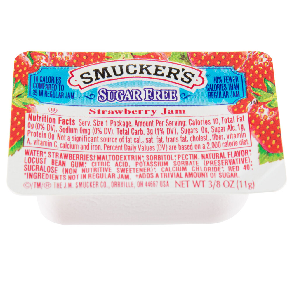 Smucker's Sugar Free Grape, Strawberry & Blackberry Jam .375 oz ...