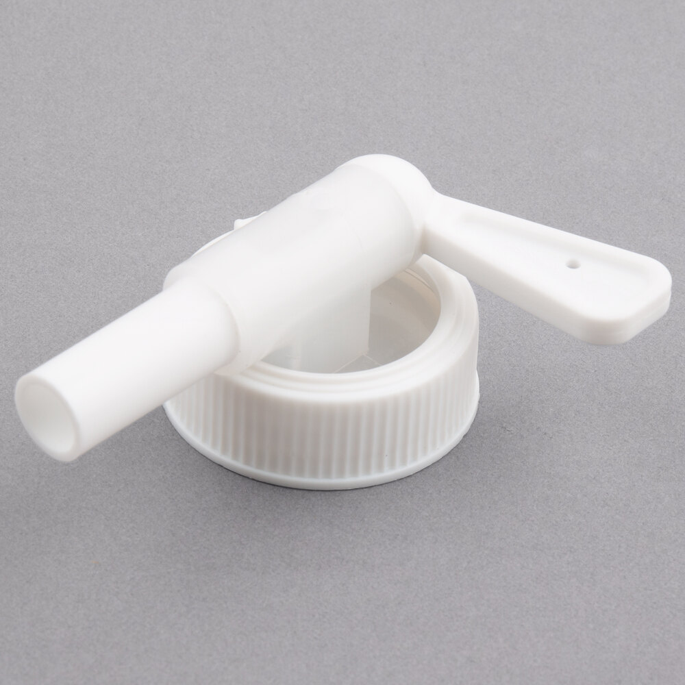 White Dispensing Container Spigot
