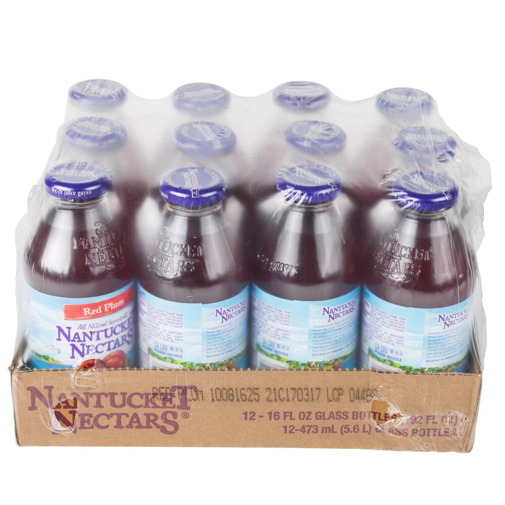 Nantucket Nectars 16 oz. Red Plum Juice - 12/Case