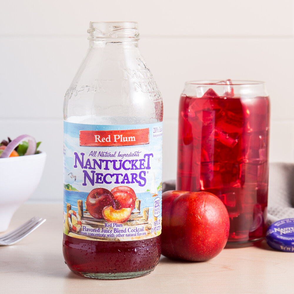 Nantucket Nectars 16 oz. Red Plum Juice - 12/Case