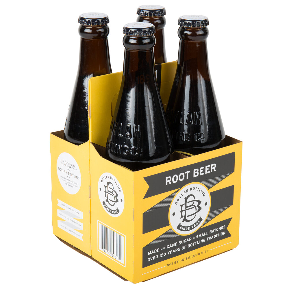 Boylan Bottling Co. 12 fl. oz. Root Beer 4-Pack - 6/Case