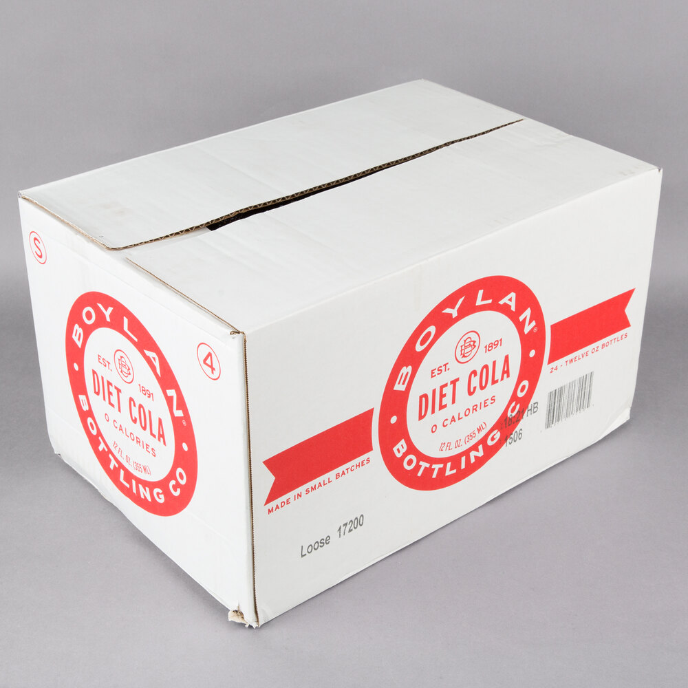 Boylan Bottling Co. 12 oz. Diet Cane Cola - 24/Case