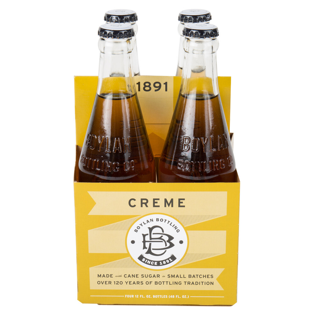 Boylan Bottling Co. 12 oz. Creme Soda 4-Pack - 6/Case