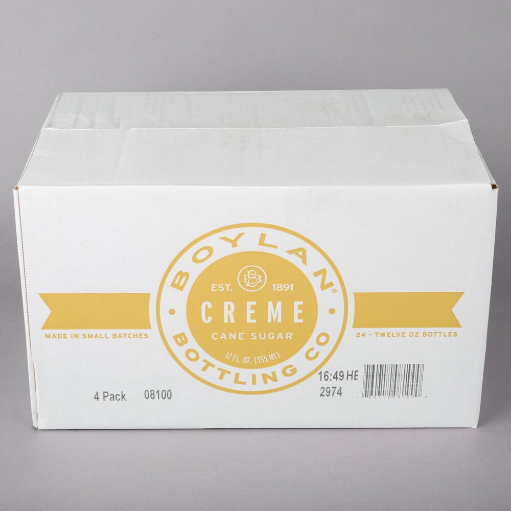 Boylan Bottling Co. 12 oz. Creme Soda 4-Pack - 6/Case