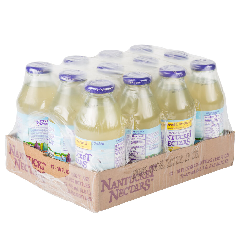 Nantucket Nectars 16 fl. oz. Squeezed Lemonade - 12/Case