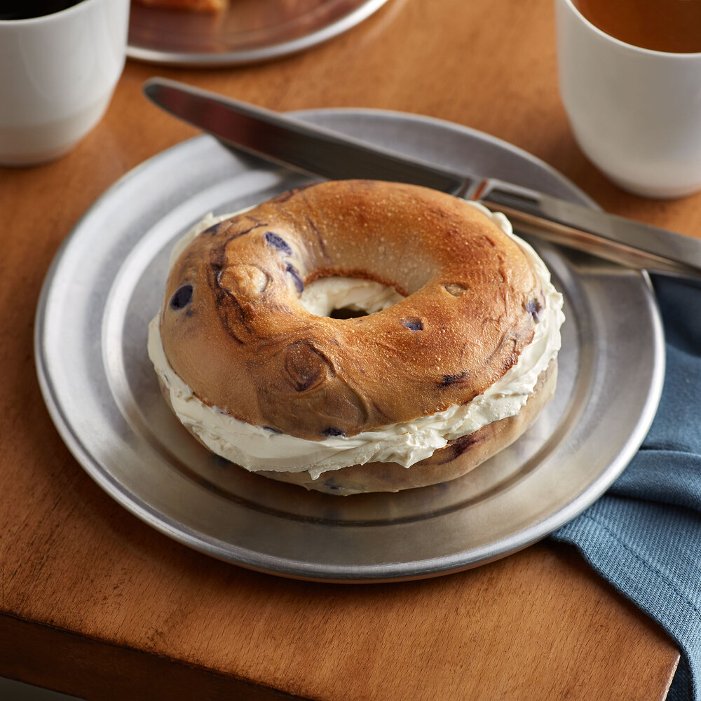 Original Bagel 4.5 oz. New York Style Blueberry Bagel - 75/Case