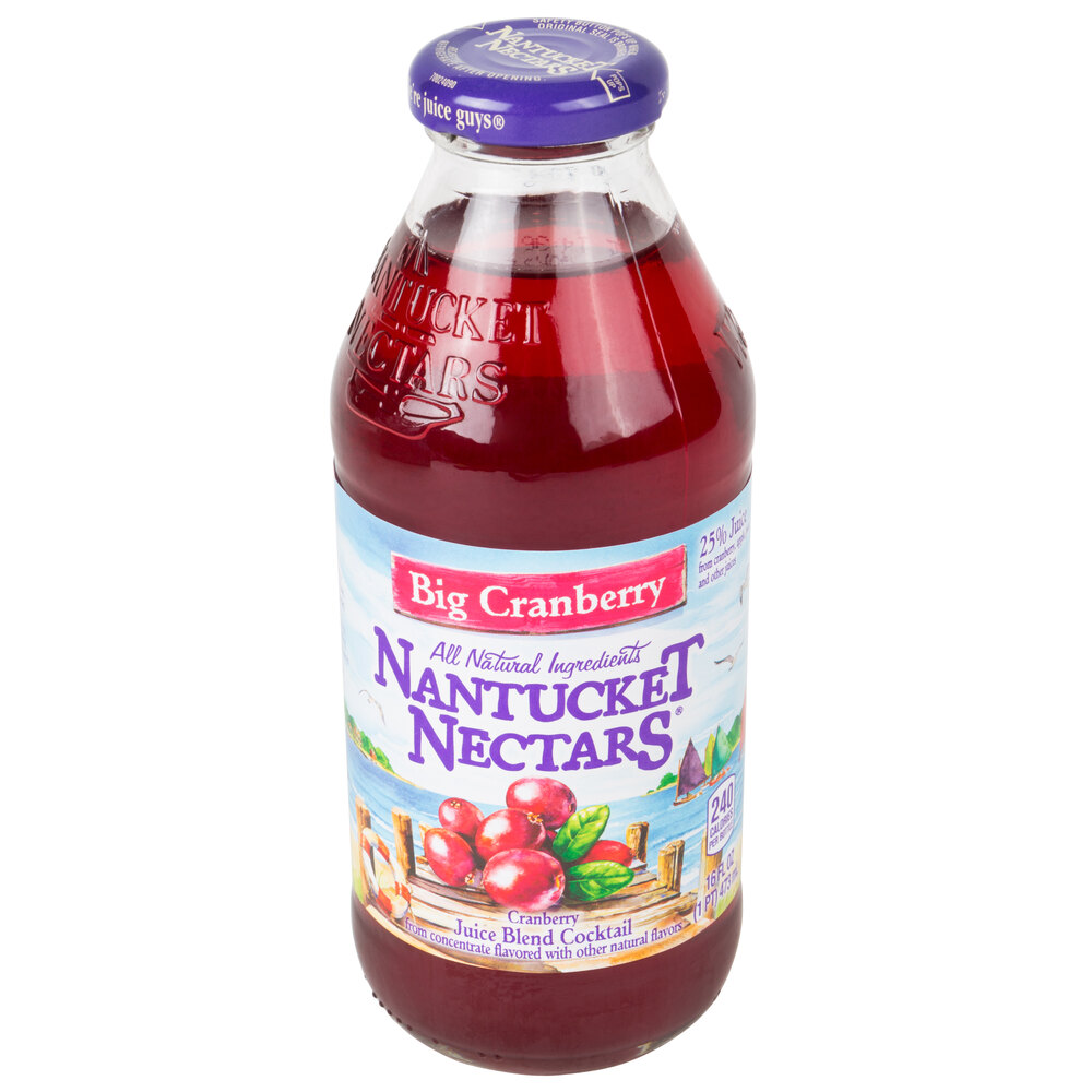 Nantucket Nectars 16 oz. Big Cranberry Cocktail Juice - 12/Case