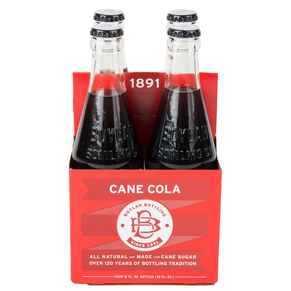 Boylan Bottling Co. 12 oz. Cane Cola 4-Pack - 6/Case